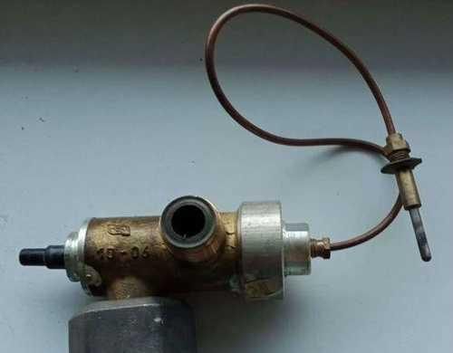 Клапан с термопарой от газовой колонки Нева 3208