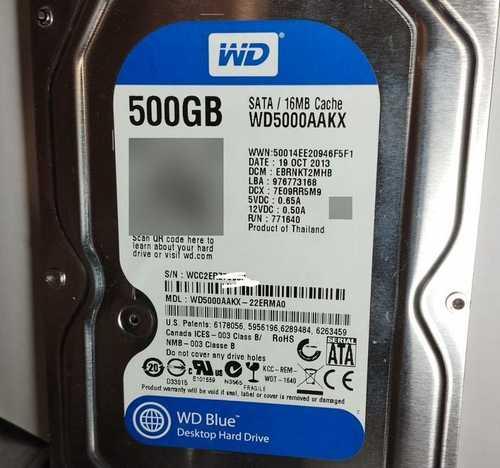 Жесткий диск 500 гб WD SATA 3,5"