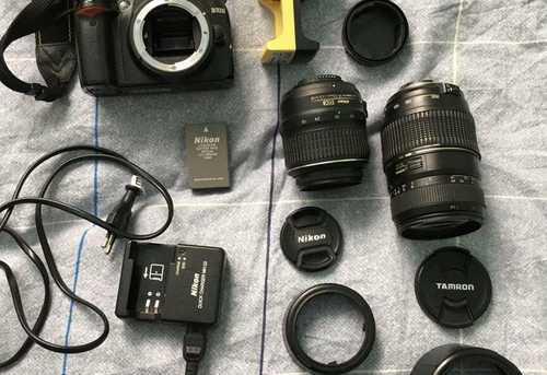 Зеркальный фотоаппарат Nikon D3000, объективы