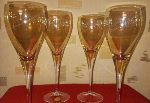 Винтажные фужеры для шампанского, Чехословакия