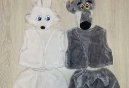 Новогодние карнавальные костюмы Заяц и Волк