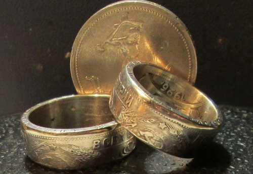 Кольцо из серебряной монеты полтинник 1924 г