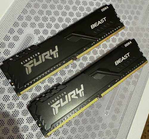 Оперативная память ddr4 kingston fury 2x16