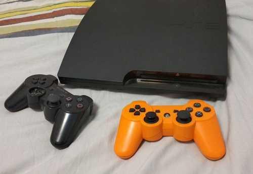 Игровая приставка ps3 slim прошитая б/у