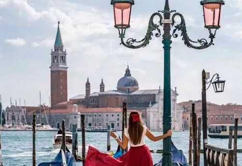 Картина по номерам 50х40 Девушка в Венеции