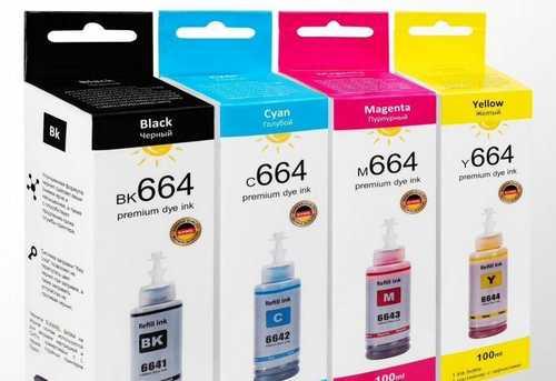 Чернила краска для принтера epson 664, эпсон