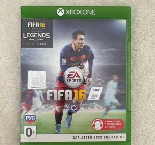 Диск на xbox one fifa 16