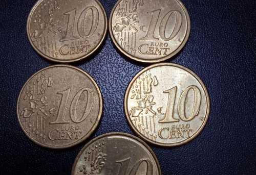 Монеты евро разных стран