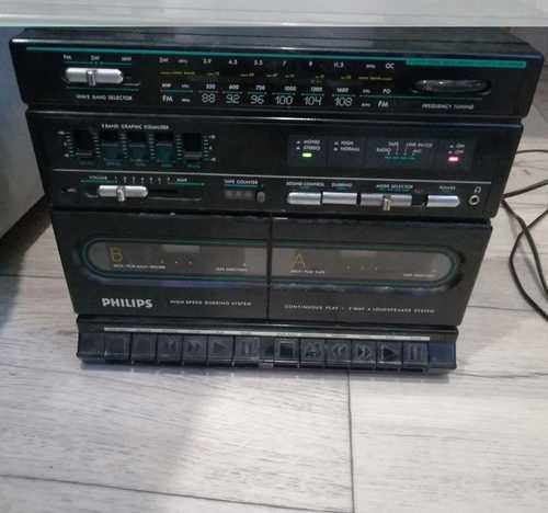 Philips D8479 Dual Deck Radio Cassette Recorder