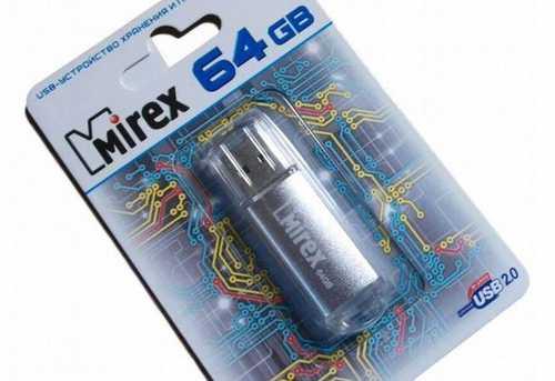 USB флешка Флешка 64 гб Mirex Unit Silver