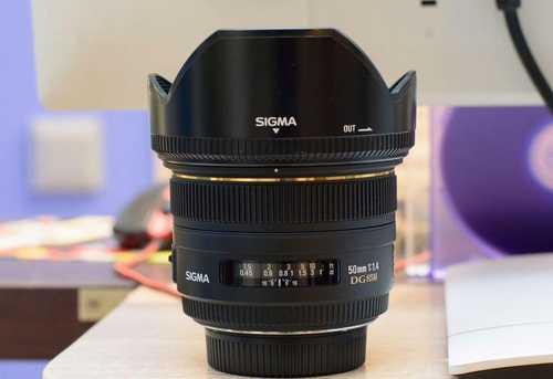 Sigma 50mm f/1.4 на Nikon