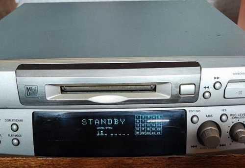 Мини дисковая дека sony minidisk deck MDS-S38