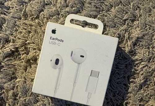 Наушники apple earpods type c проводные