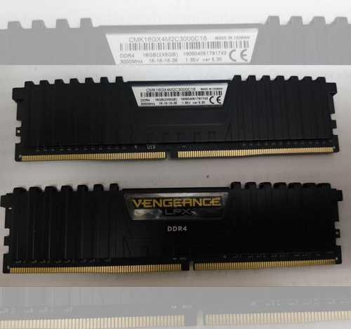 Ddr4 16gb corsair 3000Mhz cl16