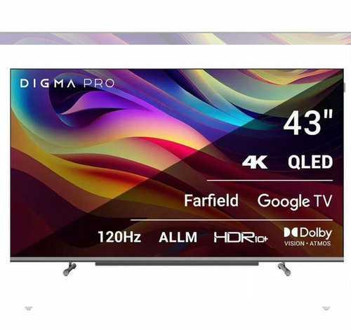 Телевизор Digma pro 43L qled 120Hz 4K