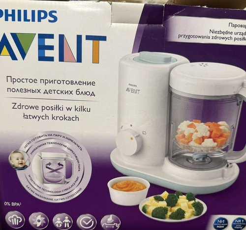 Пароварка блендер philips avent 2 в 1