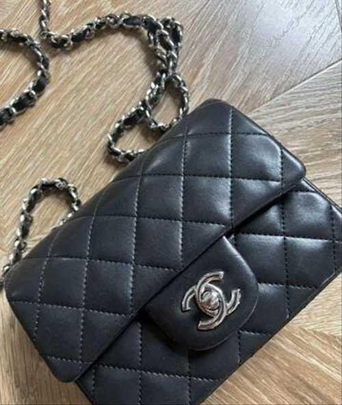 Сумка chanel mini flap BAG кожа