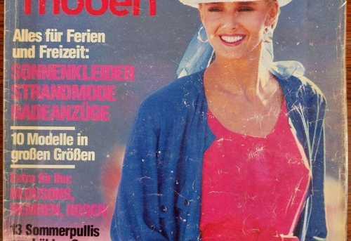 Журнал burda moden 1986 июнь - винтаж