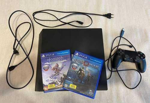 Sony playstation 4 pro 1tb + 2 диска