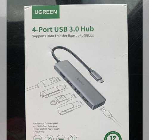 Юсб-хаб / Usb 3.0 Hub Ugreen