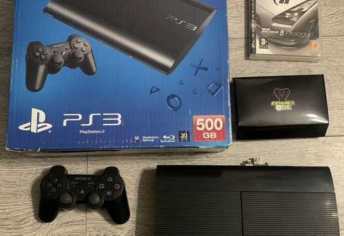 Игровая приставка ps3 super slim 500gb