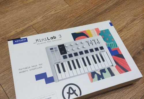 Midi клавиатура arturia minilab 3 White