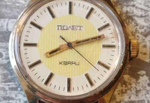 Часы Полет кварц 3056 1980е СССР