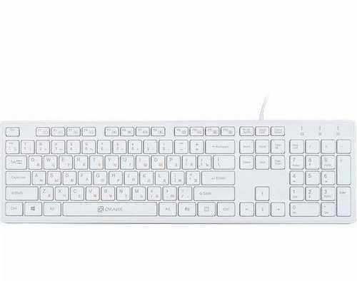 Клавиатура Оклик 500M, белый