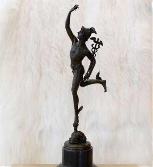Бронзовая статуэтка Гермес (Меркурий) 43 см