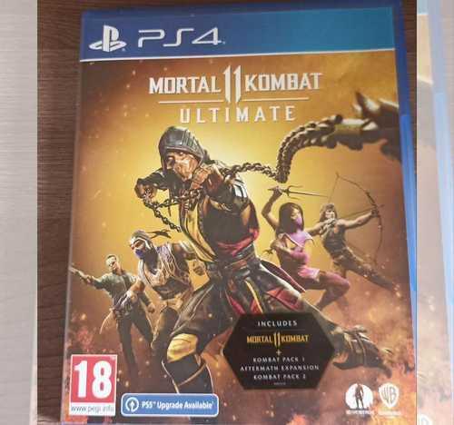 Диск на ps4 Mortal Kombat 11