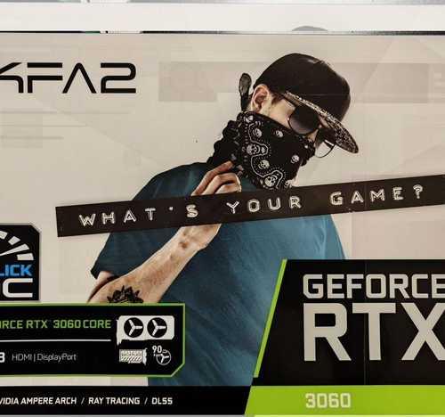 Видеокарта KFA2 GeForce RTX 3060 core (LHR) 12GB