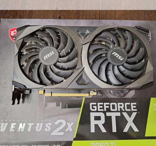 Видеокарта MSI GeForce RTX 3060 Ti ventus 2X OC