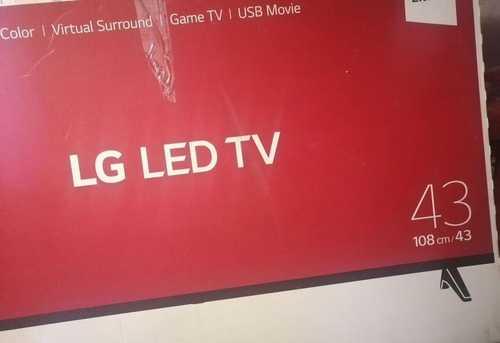 Телевизор LG 43uk6200 wifi 4K youtube