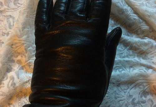 Перчатки черные нат. кожа 6-7 р