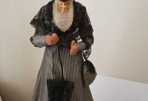 Кукла глиняная, ручной работы, Франция