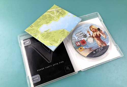 PS3 GTA 5 Полный Комплект