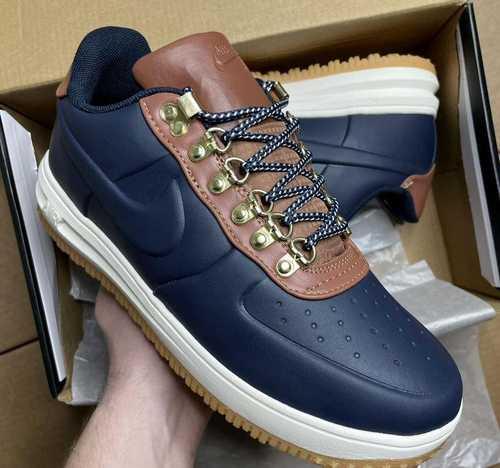 Lunar Force 1 Low Brown/Navy Boots