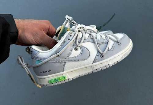 Кроссовки Nike dunk low off white lot 42 of 50