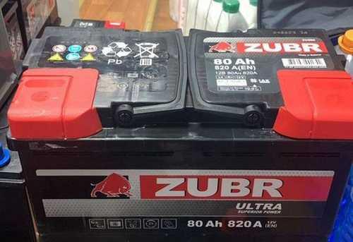 Аккумулятор zubr Ultra (80 Ah, 12 V) Обратная