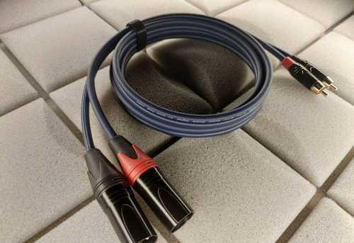 2 Xlr штекер - 2 Rca Tasker c803