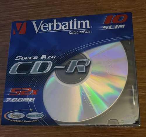 Болванки Verbatim Super Azo CD-R 10 Slim