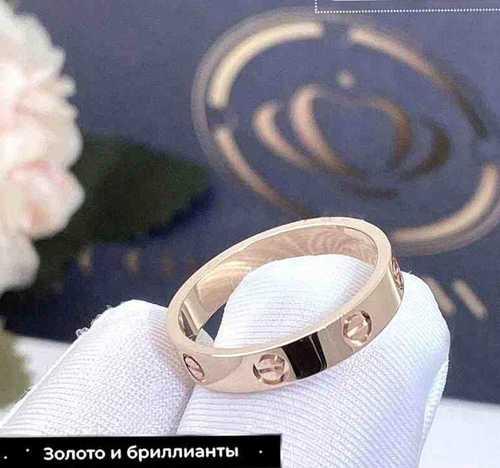 Обручальное кольцо Cartier Love из розового золота