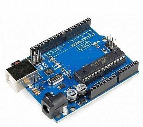 Плата Uno R3 + кабель (Arduino- совместимая)