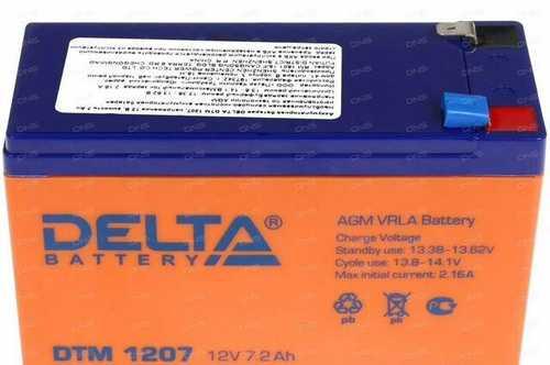 Аккумулятор для ибп Delta 1207 12V 7Ah