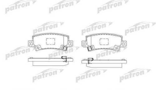 Patron PBP1574 Колодки тормозные дисковые задн TOY