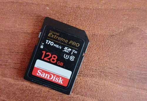 Карта памяти SanDisk Extreme PRO 128gb