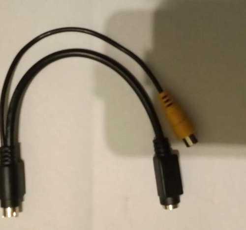 Переходник svhs 7 pin на svhs 4 pin + RCA (Audio)