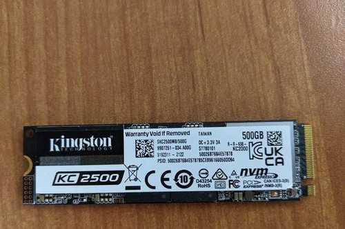 SSD M2 Kingston KC2500 500gb