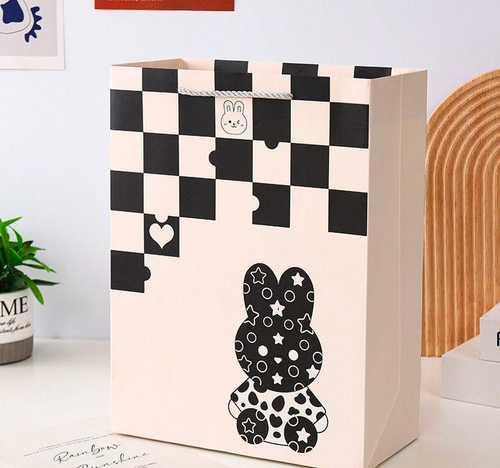 Пакет подарочный Yokee Rabbit Cube 33*25см оптом