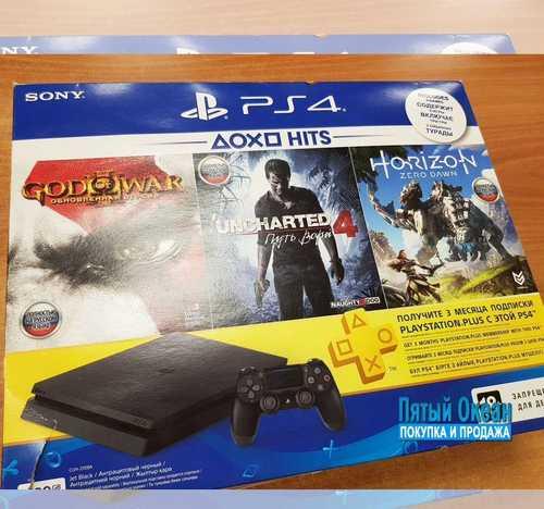 Sony PlayStation 4 Slim CUH-2108A 500G 2 геймпада